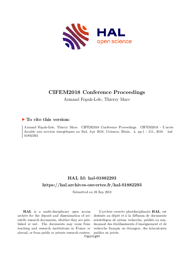 (PDF) CIFEM2018 Conference Proceedings