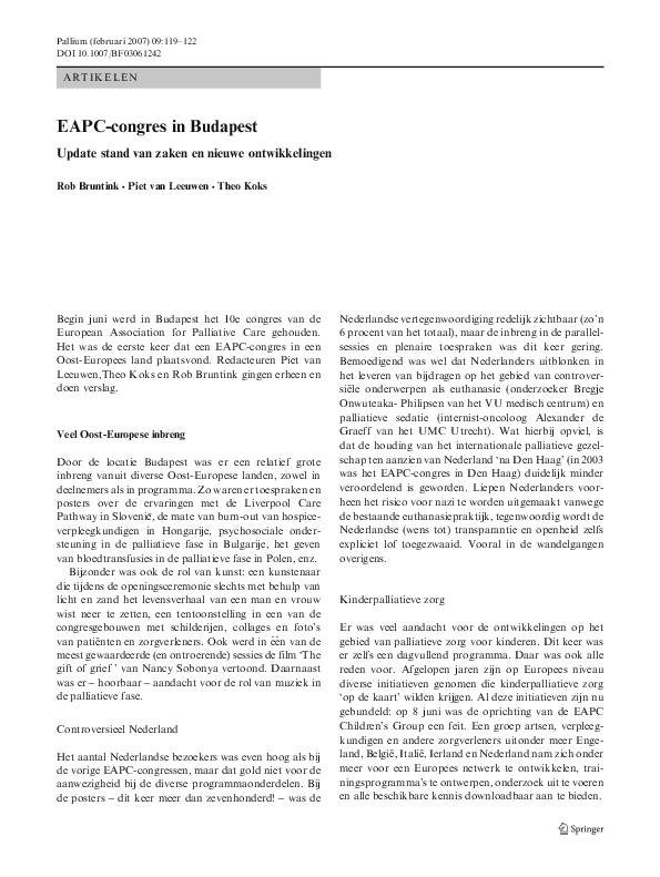(PDF) EAPC-congres in Budapest