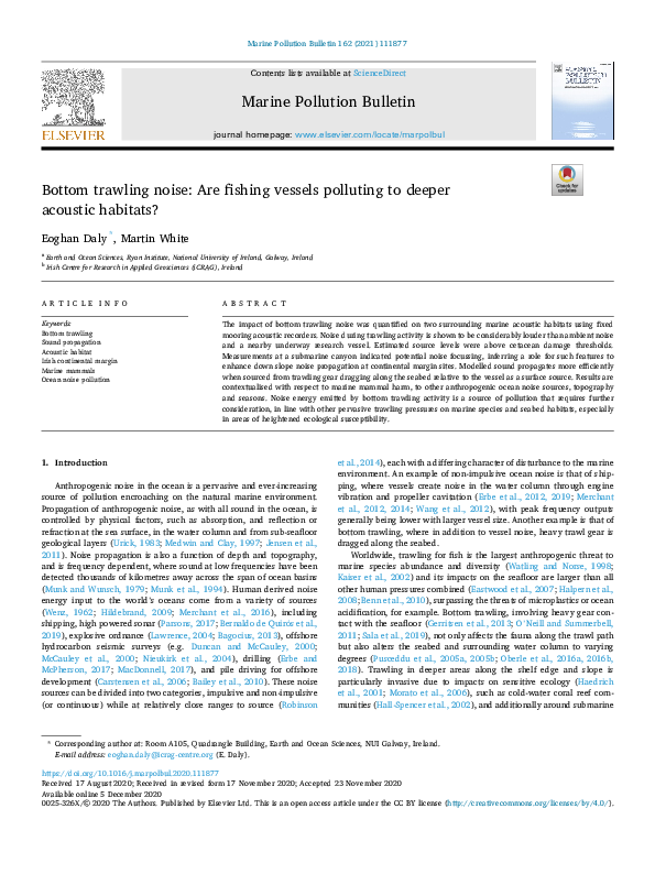 (PDF) Bottom trawling noise: Are fishing vessels polluting to deeper ...