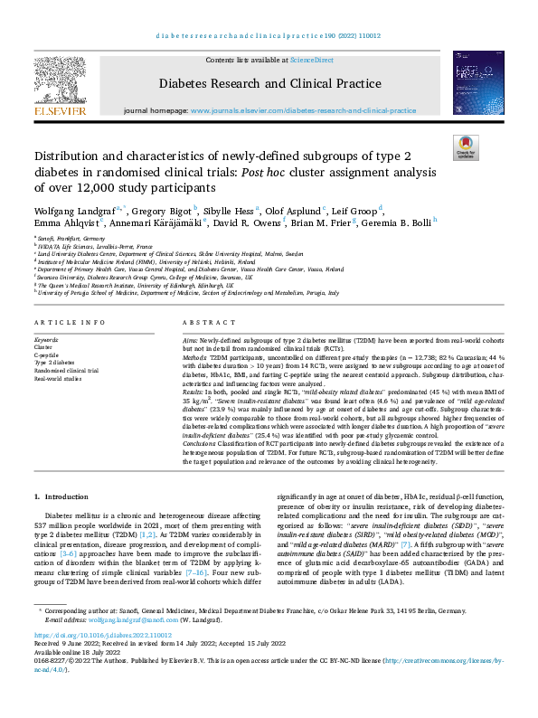 Diabetes Research and Clinical Practice