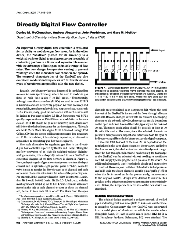 (PDF) Directly Digital Flow Controller