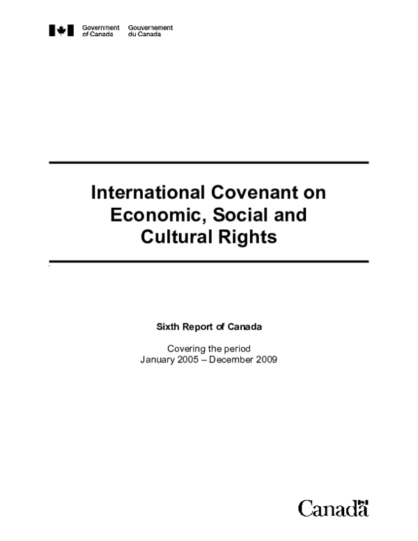(PDF) International Covenant on Economic, Social and Cultural Rights