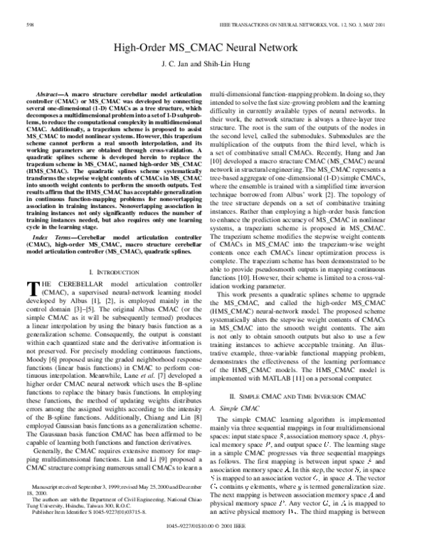 (PDF) High-order MS CMAC neural network | Shih-Lin Hung - Academia.edu