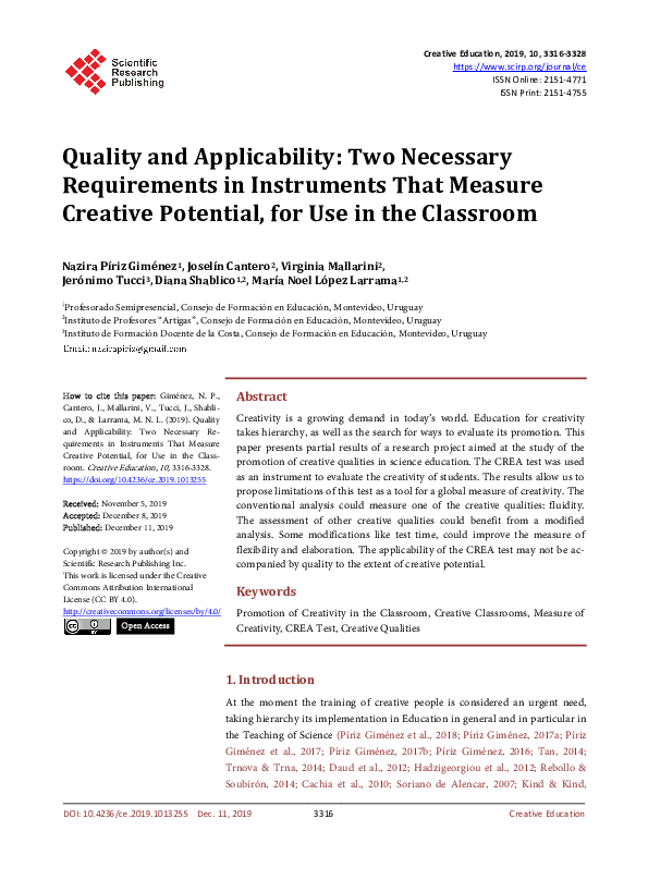 (PDF) Quality and Applicability: Two Necessary Requirements in ...