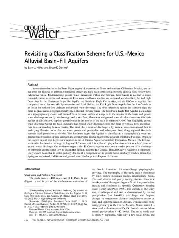 (PDF) Revisiting a Classification Scheme for U.S.-Mexico Alluvial Basin ...