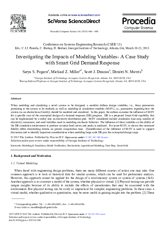 (PDF) Investigating the Impacts of Modeling Variables- A Case Study with Smart Grid Demand ...