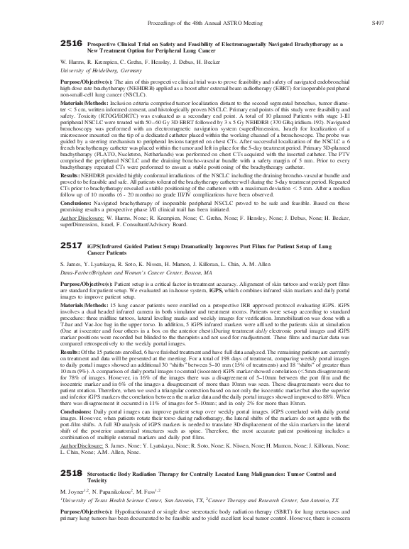 (PDF) 2517: iGPS(Infrared Guided Patient Setup) Dramatically Improves ...