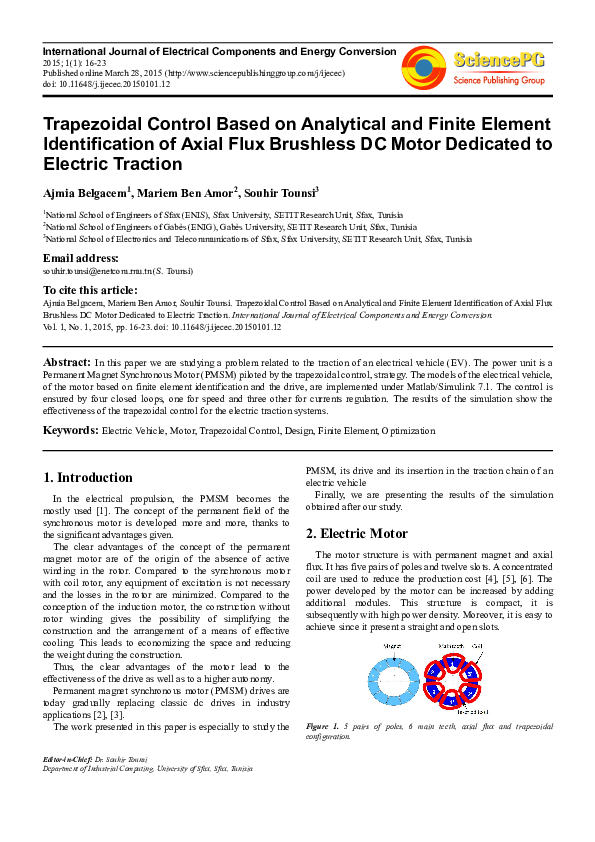 (PDF) Trapezoidal Control Based on Analytical and Finite Element ...