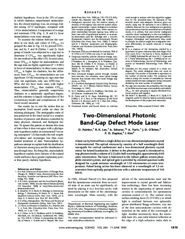 (PDF) Defect Mode Laser in 2D Photonic Crystals