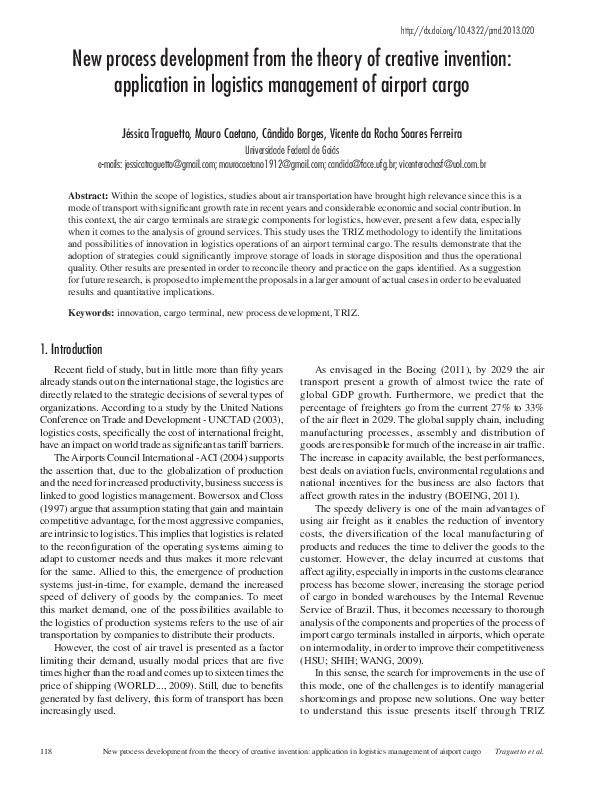 (PDF) New process development from the theory of creative invention ...
