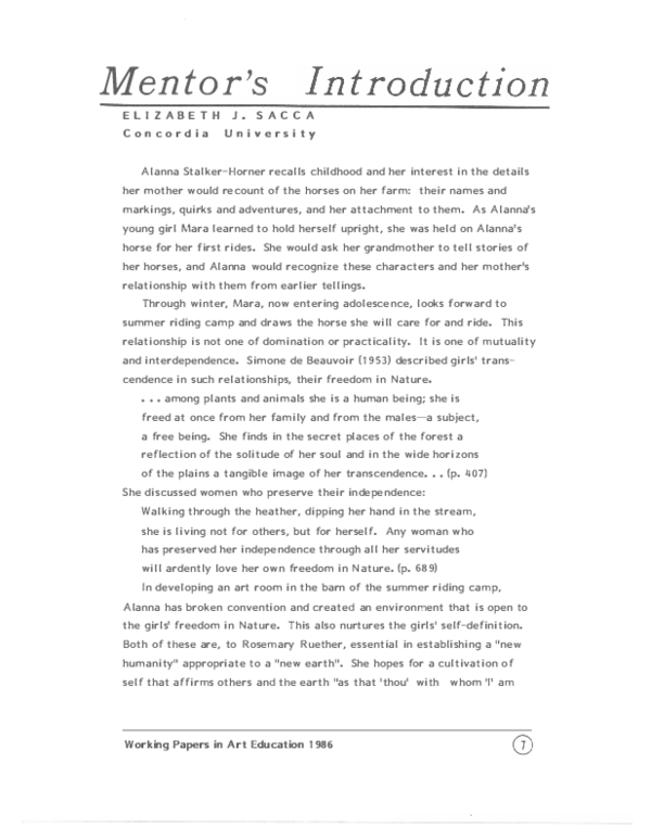 (PDF) Mentor's Introduction