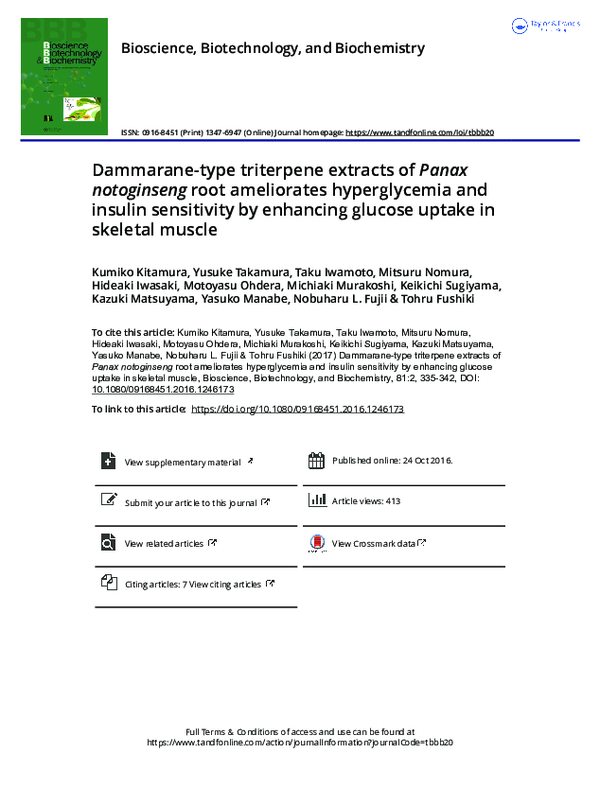 (PDF) Dammarane-type triterpene extracts of Panax notoginseng root ...