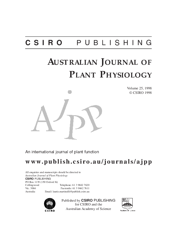 (PDF) CO2 refixation characteristics of developing canola seeds and ...