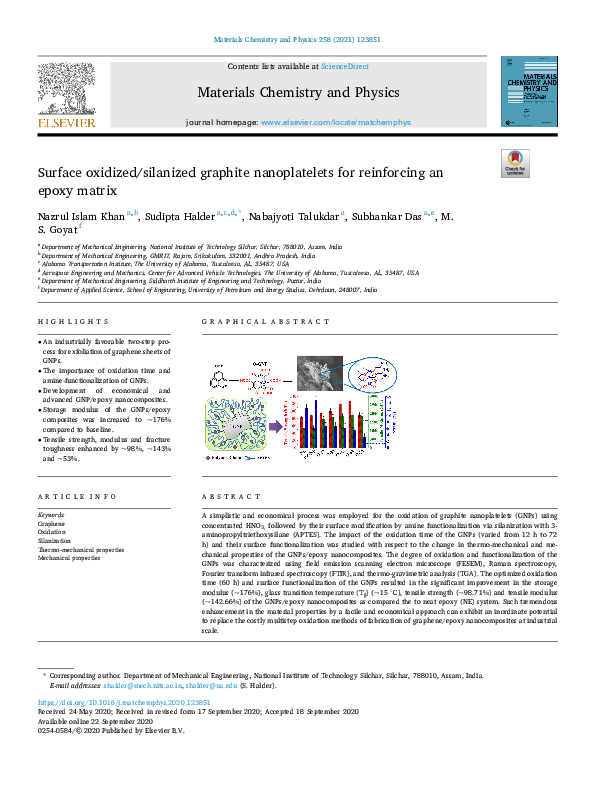 (PDF) Surface oxidized/silanized graphite nanoplatelets for reinforcing ...