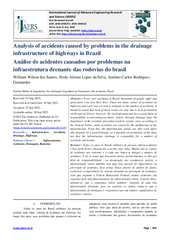 (PDF) Analysis of accidents caused by problems in the drainage ...