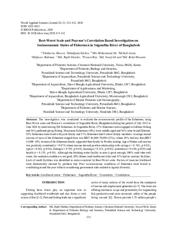 (PDF) Best-Worst Scale and Pearson’s Correlation Based Investigation on ...