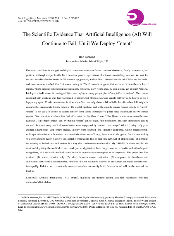 (PDF) The Scientific Evidence That Artificial Intelligence (AI) Will ...