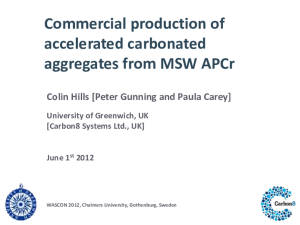 (PDF) Commercial production of accelerated carbonated aggregate from ...