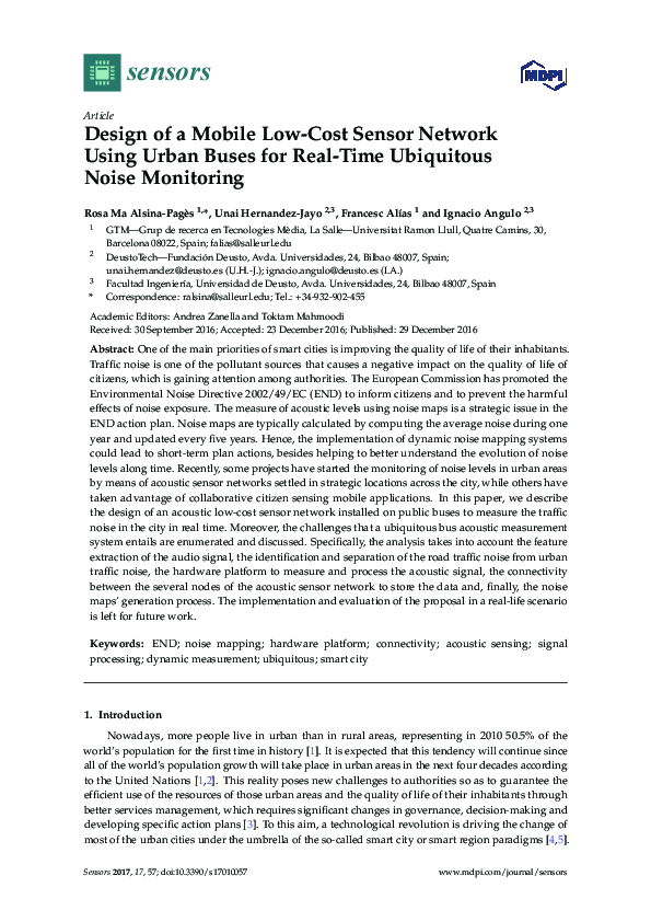 (PDF) Design of a Mobile Low-Cost Sensor Network Using Urban Buses for Real-Time Ubiquitous ...