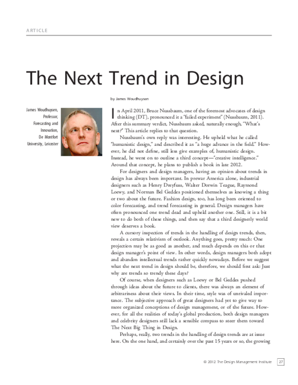 (PDF) The Next Trend in Design