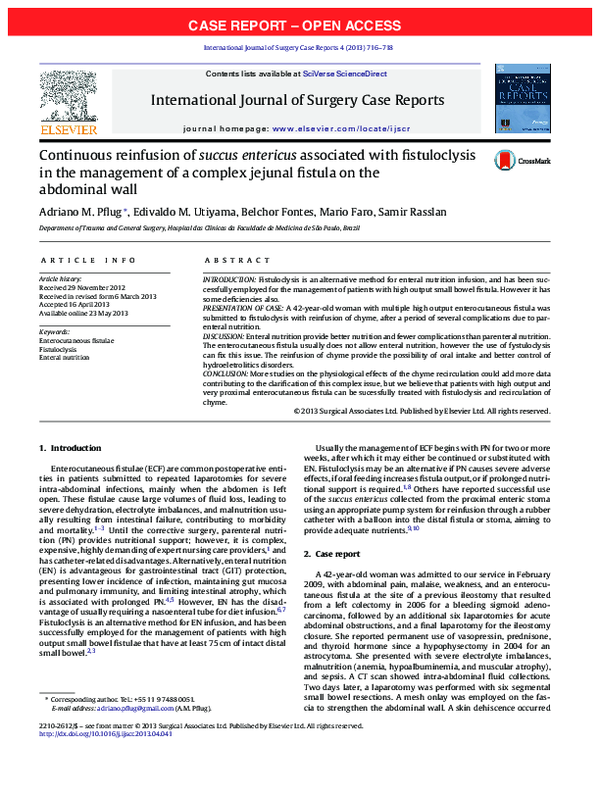 (PDF) Continuous reinfusion of succus entericus associated with ...