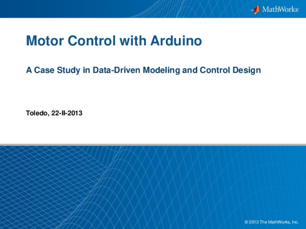 (PDF) Motor Control with Arduino : A Case Study in Data-Driven Modeling ...