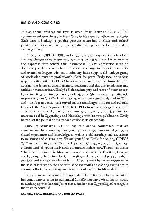 (PDF) Emily and ICOM CIPEG