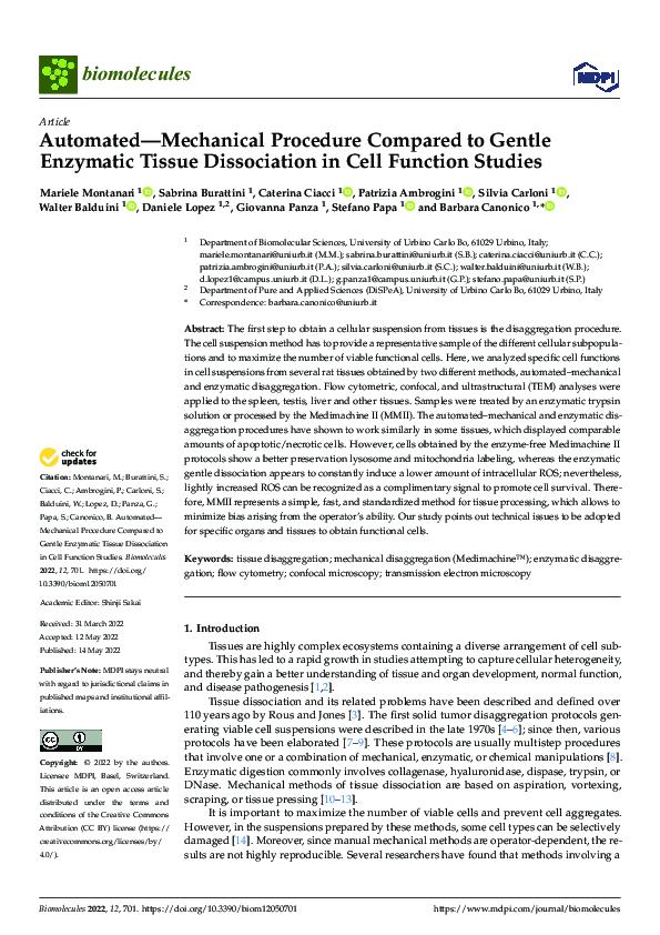 (PDF) Automated–Mechanical Procedure Compared to Gentle Enzymatic ...
