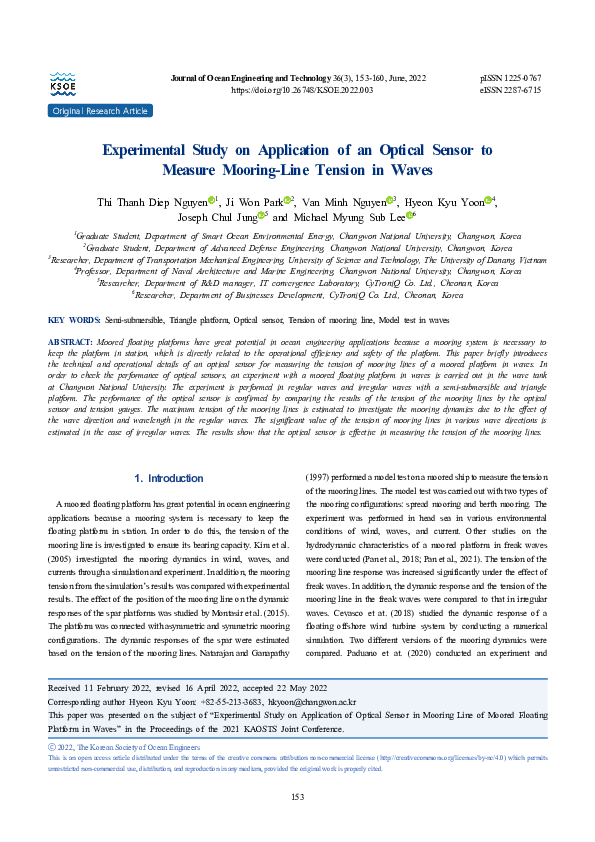 (PDF) Experimental Study on Application of an Optical Sensor to Measure ...
