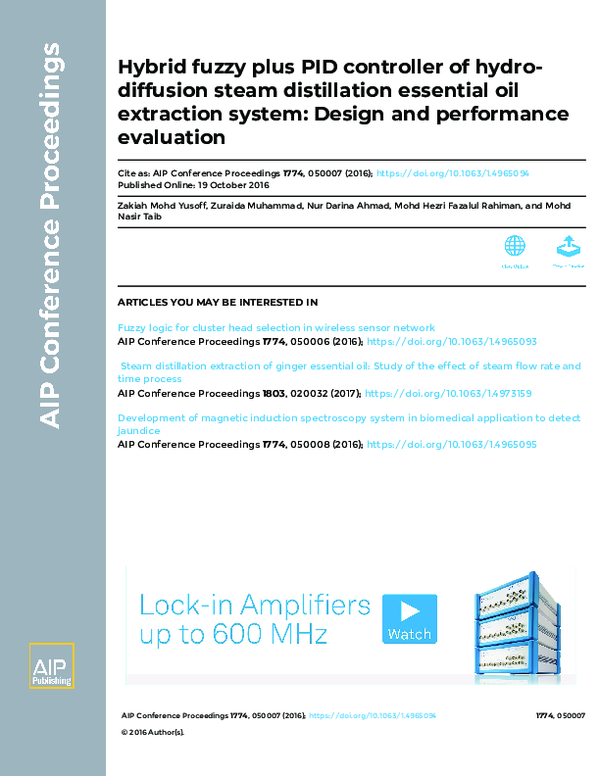 (PDF) Hybrid fuzzy plus PID controller of hydro-diffusion steam ...