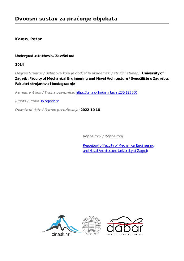 (PDF) Two axis system for object tracking