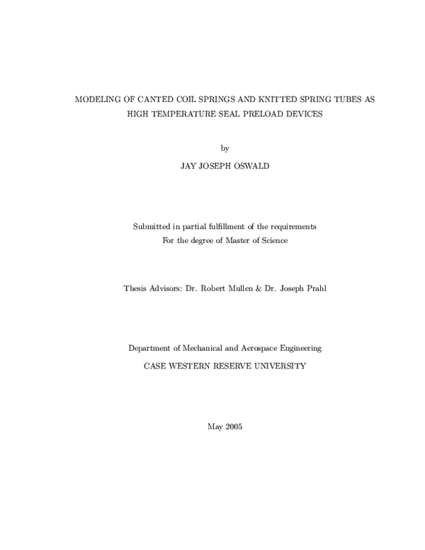 (PDF) Modeling of Canted Coil Springs and Knitted Spring Tubes as High ...