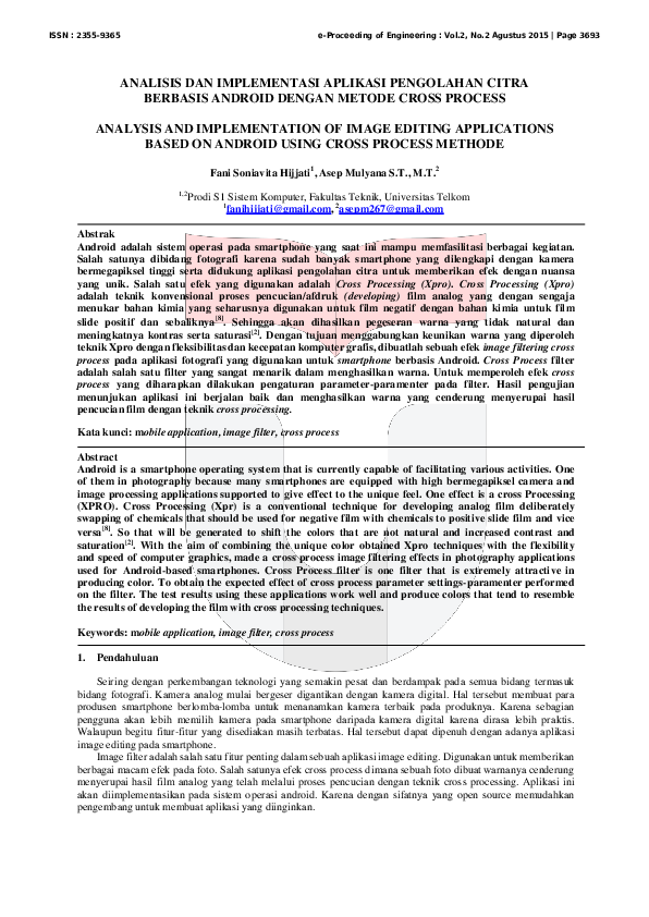 (PDF) Analisis Dan Implementasi Aplikasi Pengolahan Citra Berbasis Android Dengan Metode Cross ...