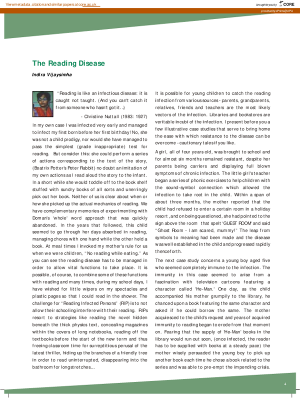 (PDF) The reading disease