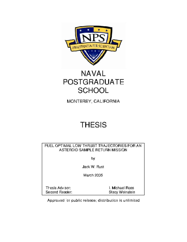 Pdf Fuel Optimal Low Thrust Trajectories For An Asteroid Sample Return Mission