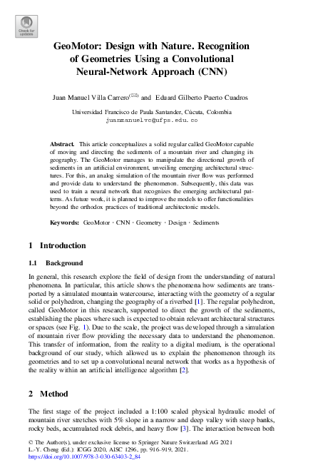 Pdf Geomotor Design With Nature Recognition Of Geometries Using A