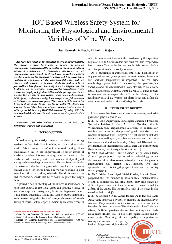 (PDF) IOT Based Wireless Safety System for Monitoring the Physiological and Environmental ...