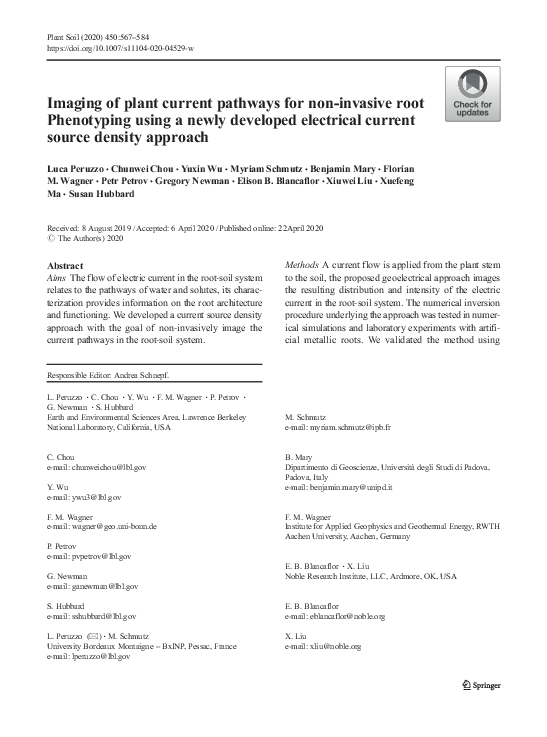 (PDF) Imaging of plant current pathways for non-invasive root Phenotyping using a newly ...