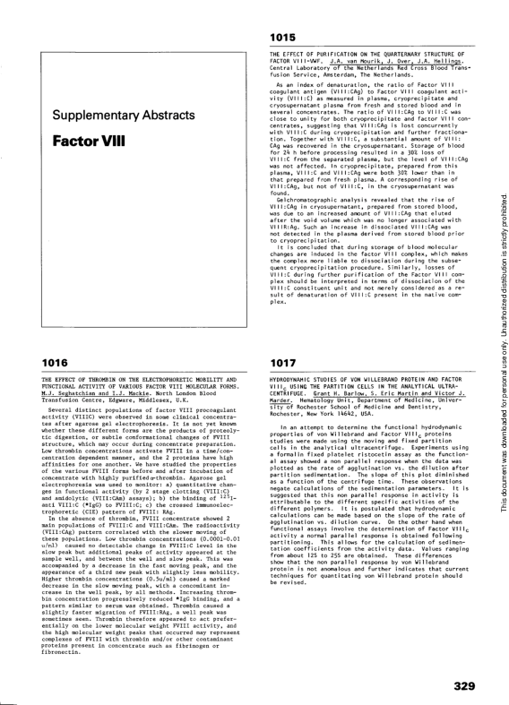 (PDF) The Effect Of Purification On The Quarternary Structure Of Factor ...