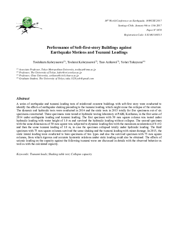 (PDF) Performance of Soft-first-story Buildings against Earthquake ...
