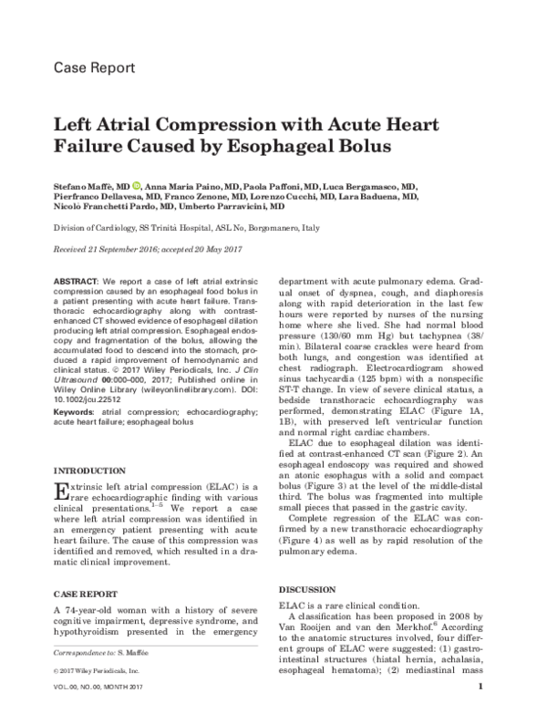 (PDF) Left atrial compression with acute heart failure caused by ...