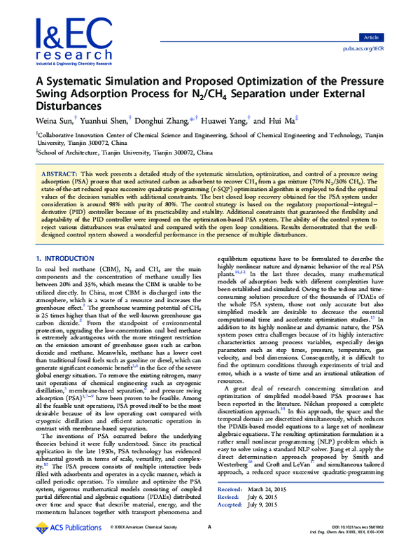 (PDF) A Systematic Simulation and Proposed Optimization of the Pressure Swing Adsorption Process ...