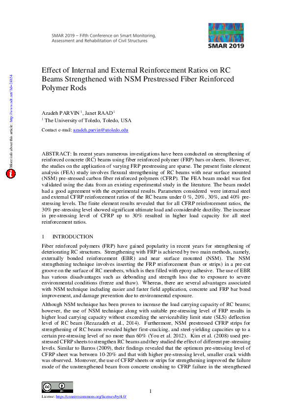 (PDF) Impact of Prestressing on RC Beams with CFRP