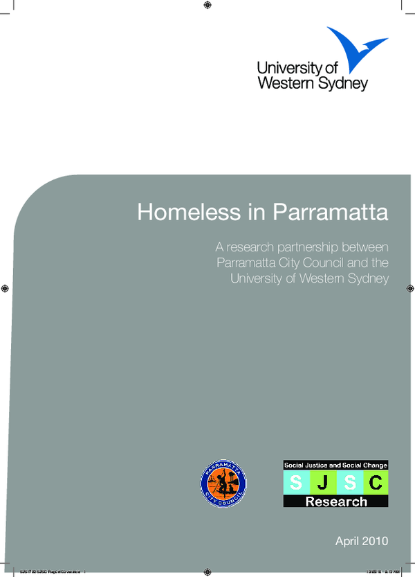 (PDF) Homeless in Parramatta