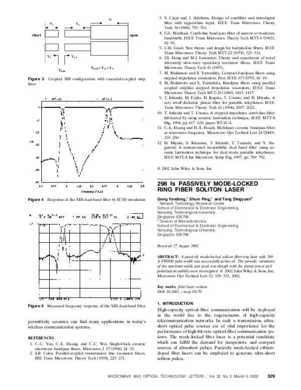 (PDF) 298 FS Passively Mode-Locked Ring Fiber Soliton Laser