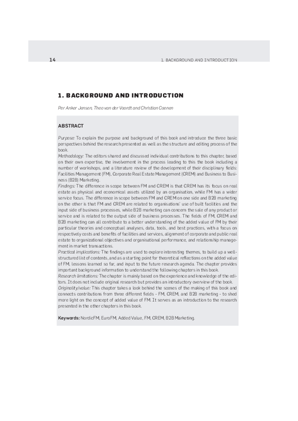 (PDF) 1. Background and Introduction