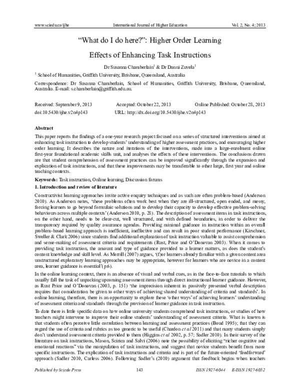 (PDF) “What do I do here?”: Higher Order Learning Effects of Enhancing ...
