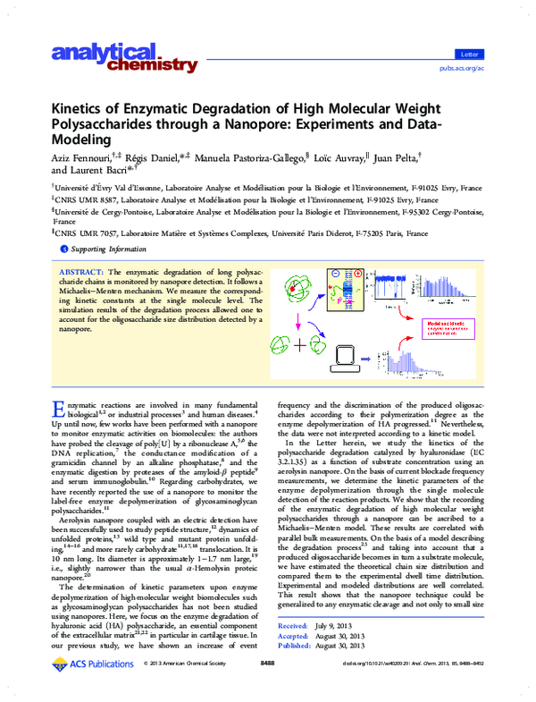 (PDF) Kinetics of Enzymatic Degradation of High Molecular Weight Polysaccharides through a ...