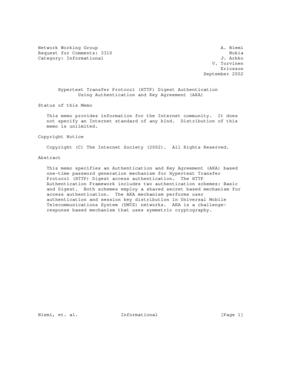 (PDF) Hypertext Transfer Protocol (HTTP) Digest Authentication Using ...