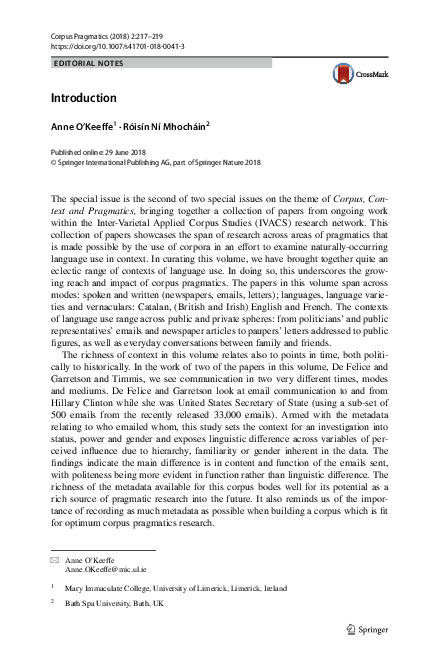 (PDF) Introduction (Pre-published version)